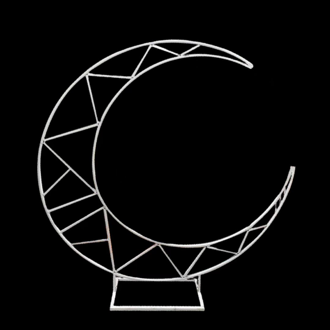 Moon Arch Frame Stand White NZ$240.00 - newbrightparty
