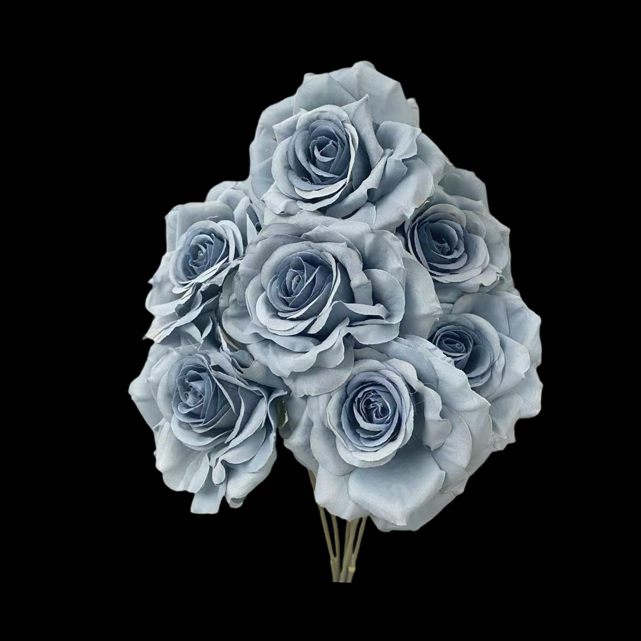 Artificial Flower Rose Bunch Dark Blue (7PCS) NZ$6.80 - newbrightparty