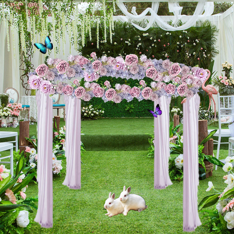 Round Wedding Arch Frame Sliver (2.8m*2.8m) NZ$480.00 - newbrightparty